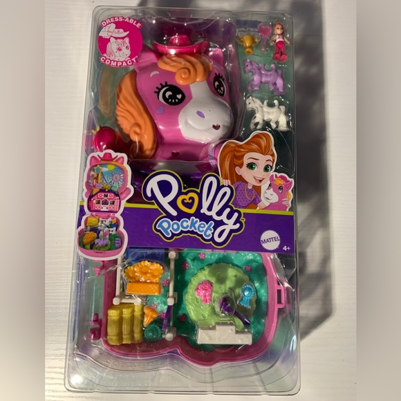 polly pocket | Toys | Polly Pocket Pony Horse Rodeo Compact Playset ...
